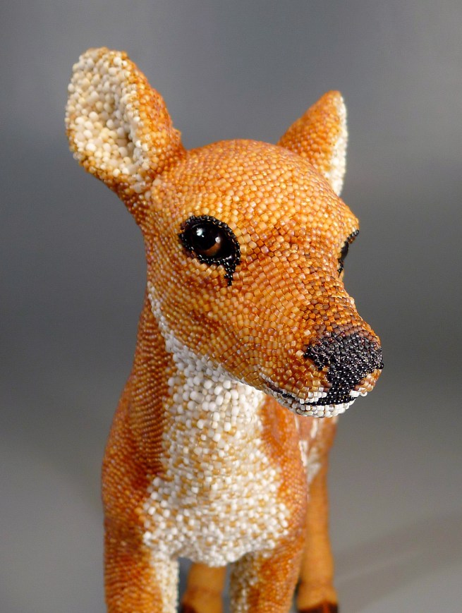Fountain of Youth (Fawn) | Leslie B. Grigsby Beadwork
